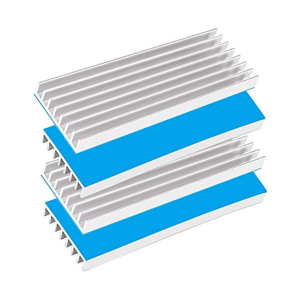 ※併売のため、在庫切れの際はご了承ください。発送委託により倉庫業者がお届けする場合がございます※いろいろな製品で使用する事ができる70mm×22mm×6mmのヒートシンクです。熱暴走対策、4pcs両面粘着導熱接着シート付き。導熱接着シートの...