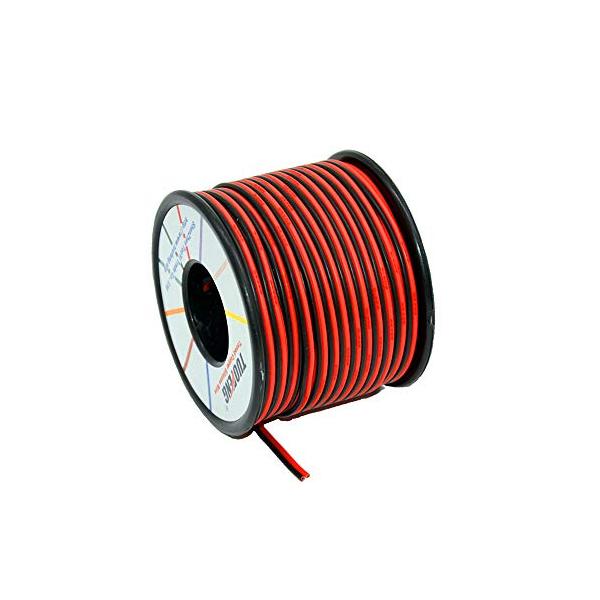 ※併売のため、在庫切れの際はご了承ください。発送委託により倉庫業者がお届けする場合がございます※2コンダクタパラレルワイヤ、黒色と赤色それぞれ20 m / 66FT18ゲージのシリコーンワイヤ - 0.08mmの錫めっきされた銅線の超フレキ...