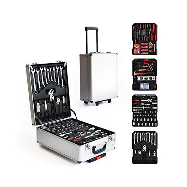 ※併売のため、在庫切れの際はご了承ください。発送委託により倉庫業者がお届けする場合がございます※「日々手軽に使用する799pcs工具セット」巻尺、絶縁テープ、モンキーレンチ、ネールハンマー、ドライバー、コンビネーションレンチ、ラチェットレン...