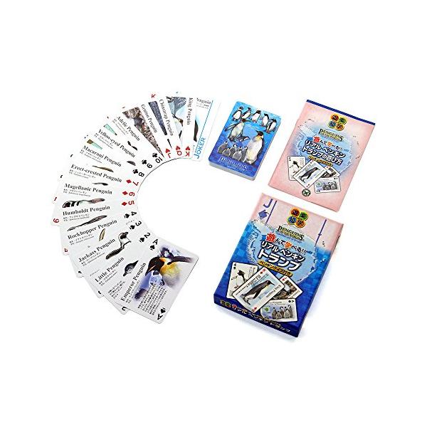 ※併売のため、在庫切れの際はご了承ください。発送委託により倉庫業者がお届けする場合がございます※【学びながら遊べる恐竜トランプ】『ペンギン』のクイズに正解して、相手よりカードを多く集めた人が勝ち！ もちろん通常のトランプとしてもお楽しみいた...