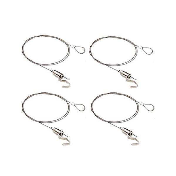 ※併売のため、在庫切れの際はご了承ください。発送委託により倉庫業者がお届けする場合がございます※☆ワイヤー長さ：1.0m、4本セットです。 素材：鋼、ステンレス。 耐荷重約40kg 。☆応用: 展示会や絵画、額吊りやポスターなどに写真と他の...