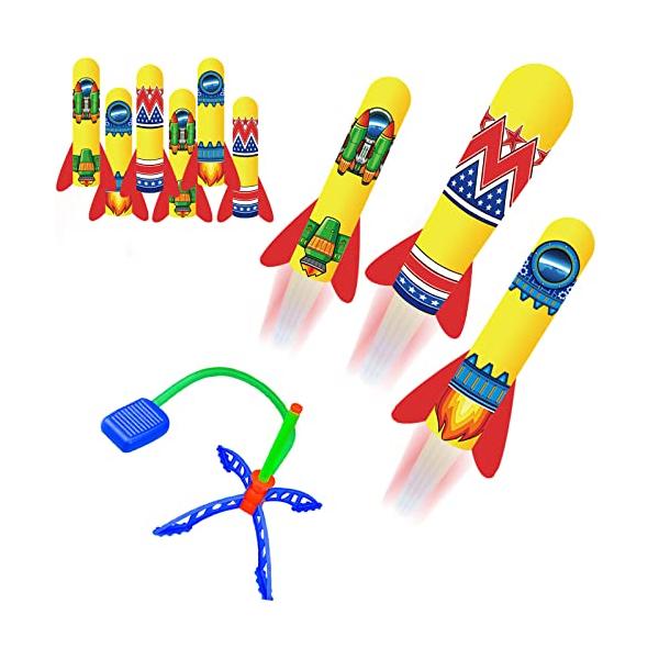 ※併売のため、在庫切れの際はご了承ください。発送委託により倉庫業者がお届けする場合がございます※【人気の子供おもちゃ】おもちゃロケットランチャー：走る、飛ぶ、発射！頑丈な調節可能なエアロケット発射スタンド 、エアホース付き発射パッドが入って...