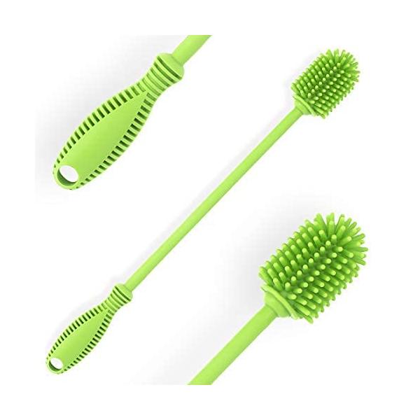 ※併売のため、在庫切れの際はご了承ください。発送委託により倉庫業者がお届けする場合がございます※【高品質素材】すべてのブラシはFDA認定のシリコン素材と100％BPAなし、食品級のシリコンボトルブラシ、汚染がなく、絶対な環境保護が施されてい...