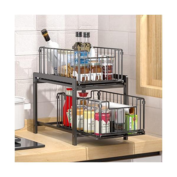 ※併売のため、在庫切れの際はご了承ください。発送委託により倉庫業者がお届けする場合がございます※商品仕様：約幅26×奥行37×高さ38.5CM。シンプルな工程で非常に分かりやすいシンク下収納スライドラック。普段は組み立てをしない方でも簡単に...