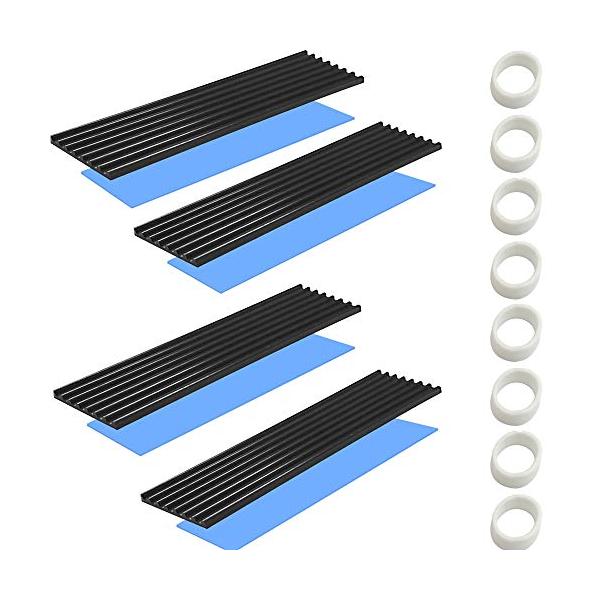 ※併売のため、在庫切れの際はご了承ください。発送委託により倉庫業者がお届けする場合がございます※★いろいろな製品で使用する事ができる70mm×22mm×6mmのヒートシンクです。★熱暴走対策、4pcs両面粘着導熱接着シート付き。導熱接着シー...