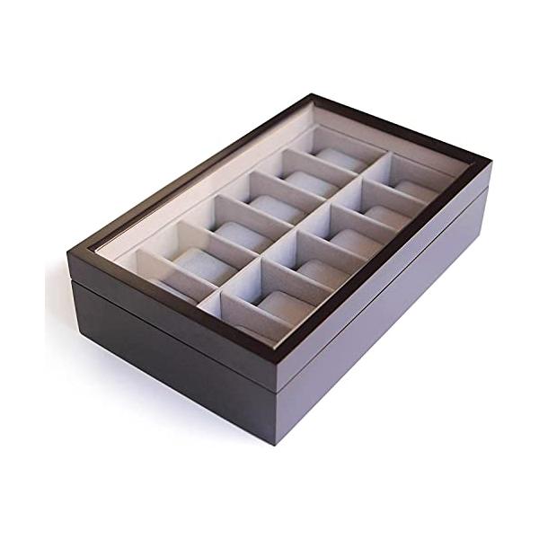 ※併売のため、在庫切れの際はご了承ください。発送委託により倉庫業者がお届けする場合がございます※丈夫なデザイン：このなめらかでありながら頑丈な 時計 収納ボックス で、あなたの大事な時計にふさわしい 時計 収納 場所を与えましょう。深い枠組...