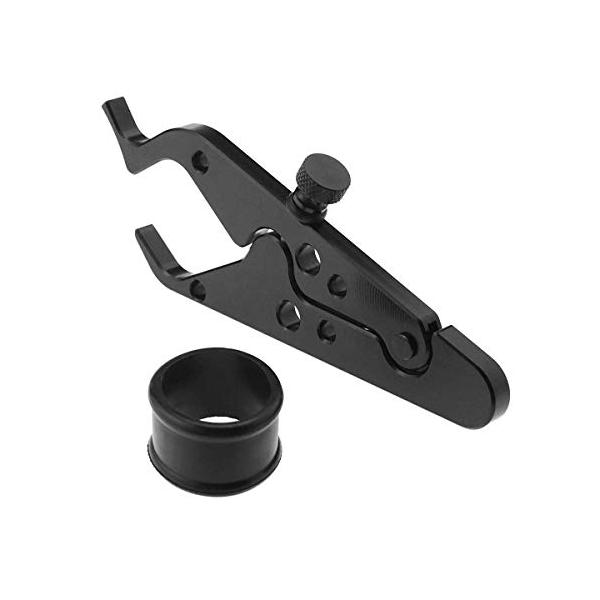 ※併売のため、在庫切れの際はご了承ください。発送委託により倉庫業者がお届けする場合がございます※【商品仕様】サイズ：約13.5×4.5cm　重量：約55g　材質：6061-T6アルミ合金　カラー：ブラック 【パッケージ内容】シリコンリング付...