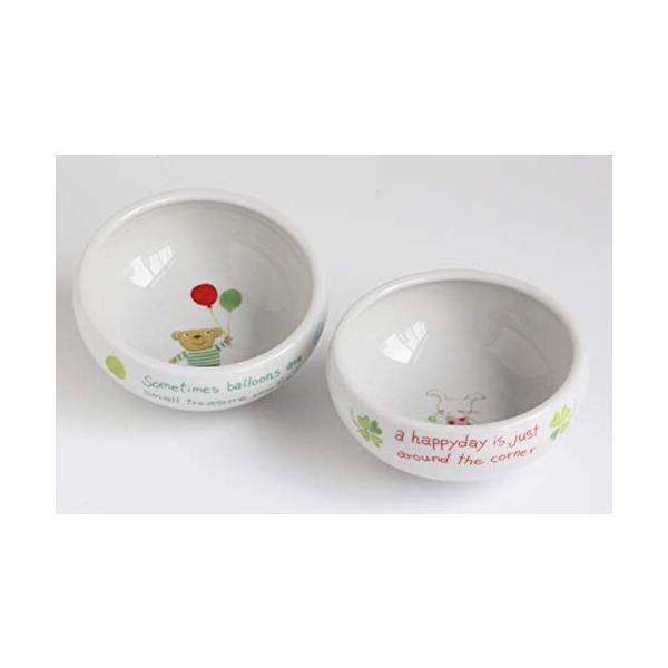 ※併売のため、在庫切れの際はご了承ください。発送委託により倉庫業者がお届けする場合がございます※サイズ:径9.5x高4cm材質:磁器生産国:日本フチが内側に丸まっているのですくいやすい2柄セット