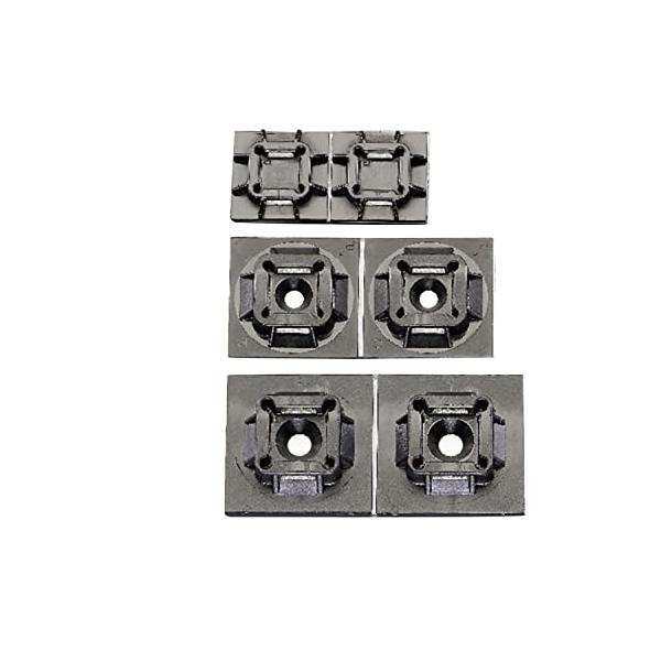 ※併売のため、在庫切れの際はご了承ください。発送委託により倉庫業者がお届けする場合がございます※材質:ナイロン66 サイズ:19.1×19.1mm適応バンド幅:2.3~4.3mm 色:黒入数:100個 粘着テープ付4方向から結束バンドを挿入...