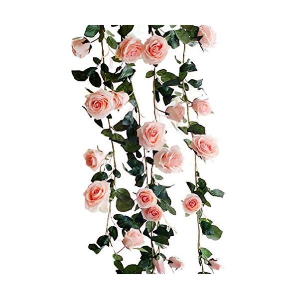 ※併売のため、在庫切れの際はご了承ください。発送委託により倉庫業者がお届けする場合がございます※その場を華やかにしてくれるバラのシルクフラワーのガーランドで、お部屋の飾りつけや、パーティーやイベント会場を明るくコーディネートしてみませんか？...