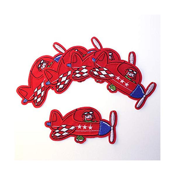 ※併売のため、在庫切れの際はご了承ください。発送委託により倉庫業者がお届けする場合がございます※デザイン 赤の飛行機タイプです。男の子 女の子 にも使える お洒落な のり付きワッペンです。子供のめじるしに使ったり ひざあてや穴ふせにも使えま...