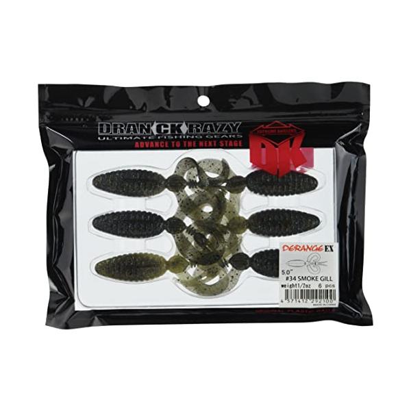 ※併売のため、在庫切れの際はご了承ください。発送委託により倉庫業者がお届けする場合がございます※Color:#34 スモークギルLength:5inchQuantity:6推奨フック:ガマカツ 316R #3/0