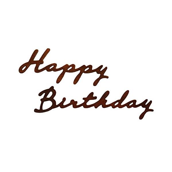 ※併売のため、在庫切れの際はご了承ください。発送委託により倉庫業者がお届けする場合がございます※??【お誕生日に！】どんなお部屋にも馴染む、天然木材で出来たウッドレターバナー【筆記体・ダーク】??【オリジナルフォント】Happy Birth...