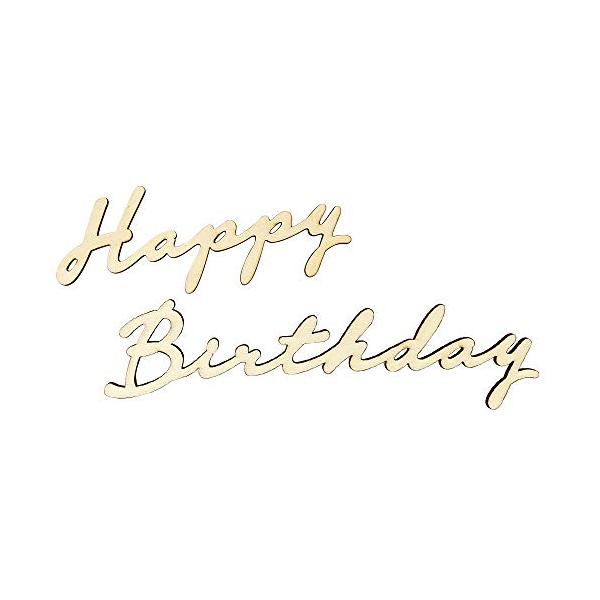 ※併売のため、在庫切れの際はご了承ください。発送委託により倉庫業者がお届けする場合がございます※??【お誕生日に！】どんなお部屋にも馴染む、天然木材で出来たウッドレターバナー【筆記体・ナチュラル】??【オリジナルフォント】Happy Bir...