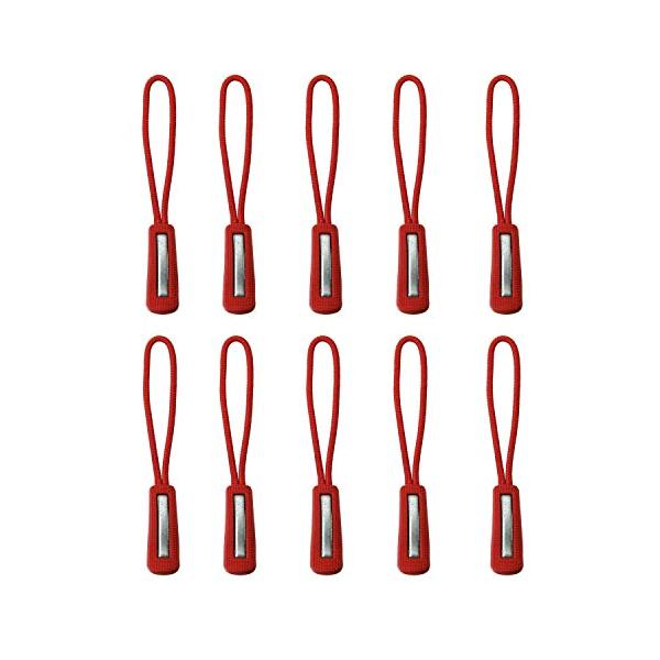 ※併売のため、在庫切れの際はご了承ください。発送委託により倉庫業者がお届けする場合がございます※ファスナーの開け閉めを楽にするジッパープル、5カラー各10本セットです。ファスナーの引手に取り付けることで持ち手が長くつかみやいタブなります。手...