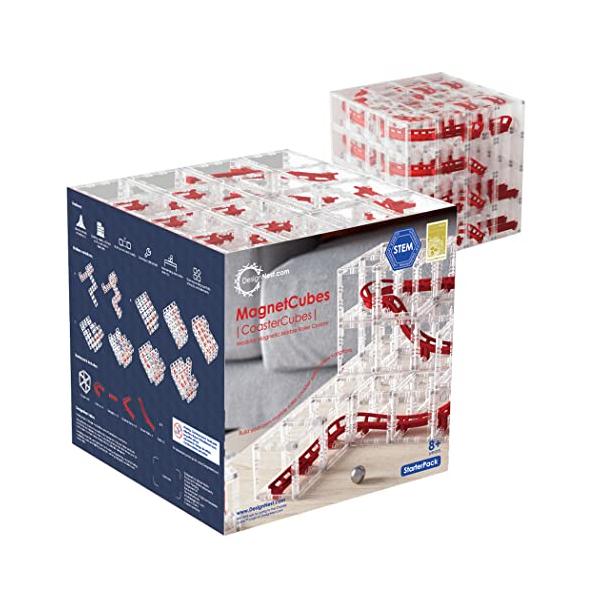 ※併売のため、在庫切れの際はご了承ください。発送委託により倉庫業者がお届けする場合がございます※子供が夢中になる仕掛けがいっぱいの知育玩具「MagnetCubes（マグネットキューブ）」4種のトラックパーツで組み合わせ無限大！64個のキュー...