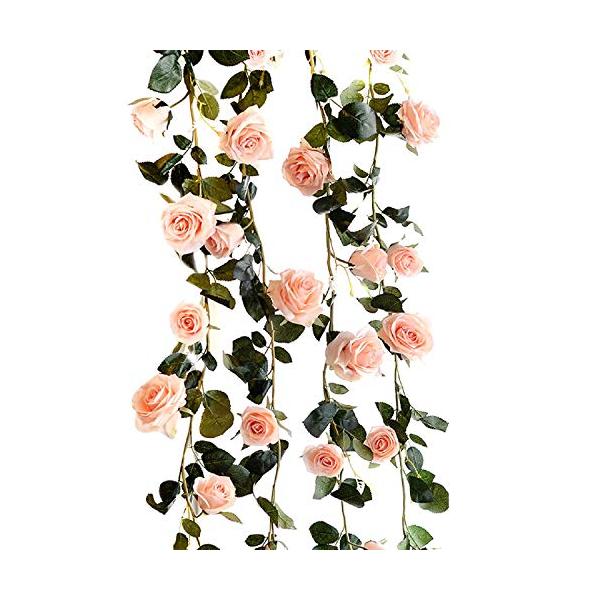 ※併売のため、在庫切れの際はご了承ください。発送委託により倉庫業者がお届けする場合がございます※大小2つの大きさのバラ・つぼみが混在しているガーランド。【全長】約1.8m 【重量】：約165g9cm・5cm 2つの大きさのバラと3.5cmの...