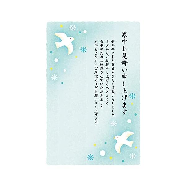 ※併売のため、在庫切れの際はご了承ください。発送委託により倉庫業者がお届けする場合がございます※枚数：10枚セット宛名面：63円切手付ハガキ（胡蝶蘭切手）◎寒中見舞いはがきは1月5日頃から2月4日頃までお出し頂けます◎
