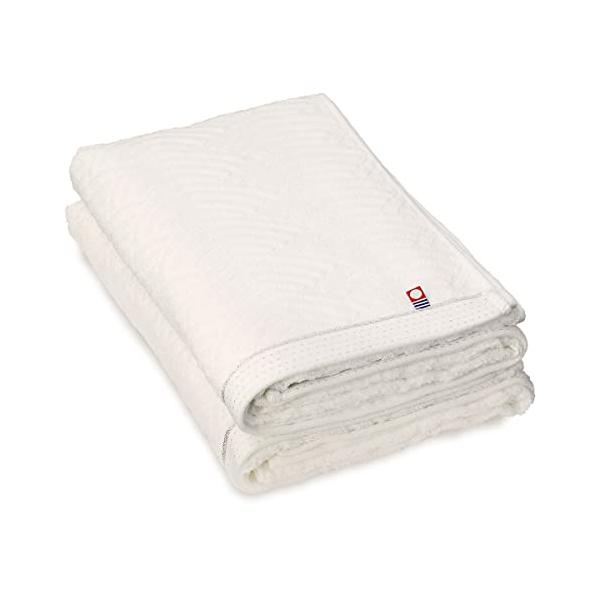 ※併売のため、在庫切れの際はご了承ください。発送委託により倉庫業者がお届けする場合がございます※? 【 商品仕様 】■ 今治 バスタオル 2枚セット 波模様 ホワイト ( 白 ) ■ サイズ： 約60x120cm (1枚当たり) 約203g...