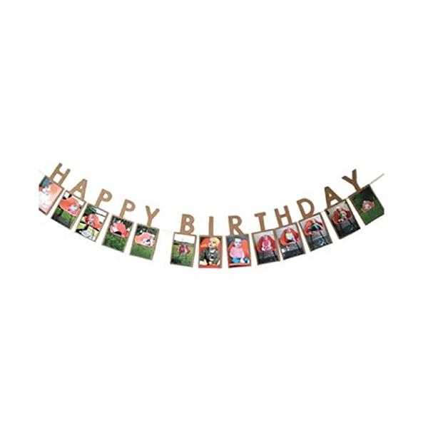 ※併売のため、在庫切れの際はご了承ください。発送委託により倉庫業者がお届けする場合がございます※写真も飾れる★バースデーガーランド★お気に入りの写真や思い出の写真を飾れば、会話も弾んで誕生日会もさらに盛り上がるでしょう♪（写真の大きさは一般...