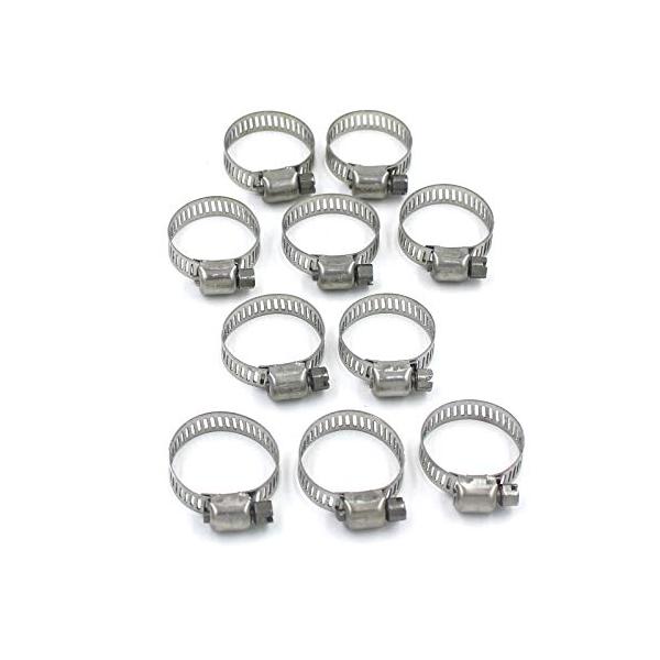 ※併売のため、在庫切れの際はご了承ください。発送委託により倉庫業者がお届けする場合がございます※ステンレス製のホースクランプです。幅8mmのバンドがしっかりとホースを固定します。対応するホースの外径は、16ｍｍから25ｍｍです。セット内容は...