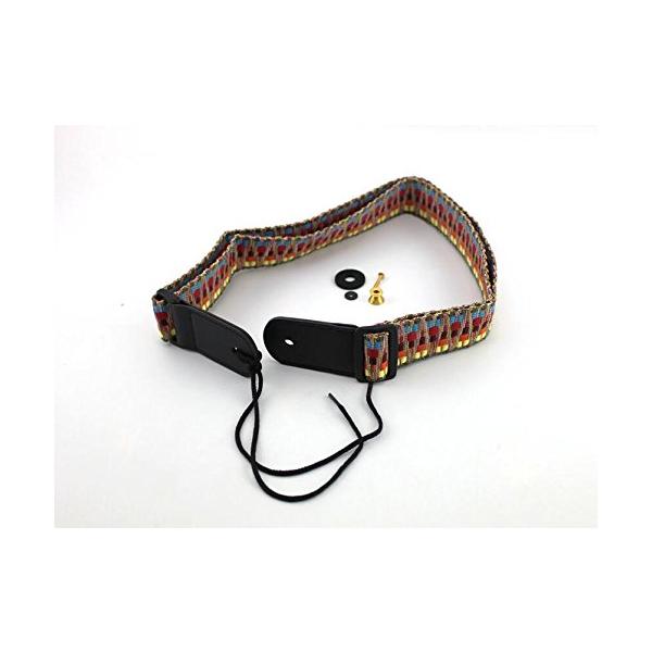 ※併売のため、在庫切れの際はご了承ください。発送委託により倉庫業者がお届けする場合がございます※革のバージョン2.0 upgrate 【ストラップロックボタン＆プレート付き】耐久性のあるカラフルなウクレレストラップ、フルコットン全てのウクレ...