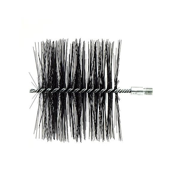 ※併売のため、在庫切れの際はご了承ください。発送委託により倉庫業者がお届けする場合がございます※「煙突掃除棒4本セット」と併せてご使用下さい。サイズ:φ150mm用/6.0インチ/ネジ径M9(メネジ)90度曲には対応しませんので、注意して下...