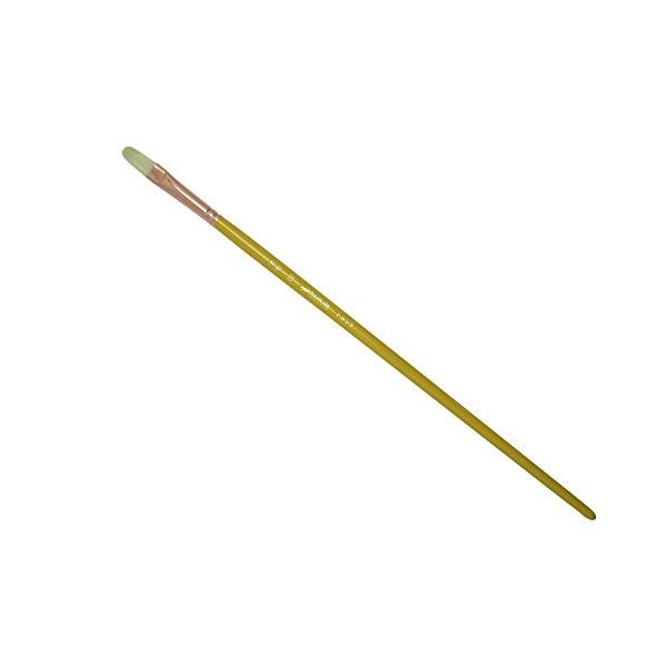 ※併売のため、在庫切れの際はご了承ください。発送委託により倉庫業者がお届けする場合がございます※穂先サイズ:9.1×20mm使用用途: 油彩画筆の固さ: かたい素材: ブタ毛絵具の含み: よわい