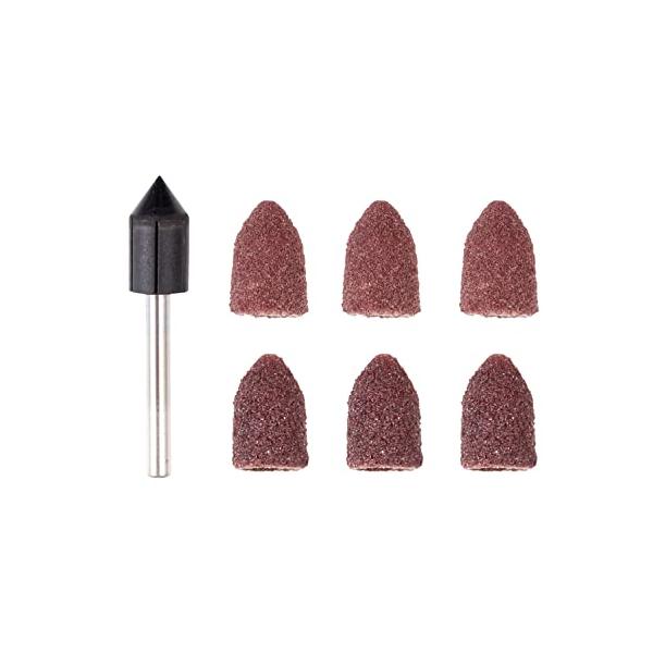 ※併売のため、在庫切れの際はご了承ください。発送委託により倉庫業者がお届けする場合がございます※寸法:ペーパー部分　高さ13×φ9mm。シャフト径:φ3.0mm。材質:80番、120番ヤスリペーパー。最適回転数:20000min-1(回/分)。