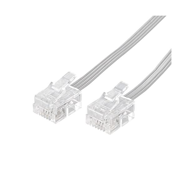 ※併売のため、在庫切れの際はご了承ください。発送委託により倉庫業者がお届けする場合がございます※家庭用モジュラコンセントとパソコン・TEL・FAXなどを接続する4芯タイプのモジュラケーブル。取り回しが容易なスリム型ケーブルです。携帯性に富ん...