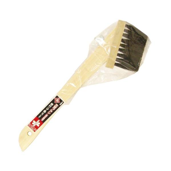 ※併売のため、在庫切れの際はご了承ください。発送委託により倉庫業者がお届けする場合がございます※カネカ 柄付左官ブラシ本職用 黒本馬毛1/4丁掛