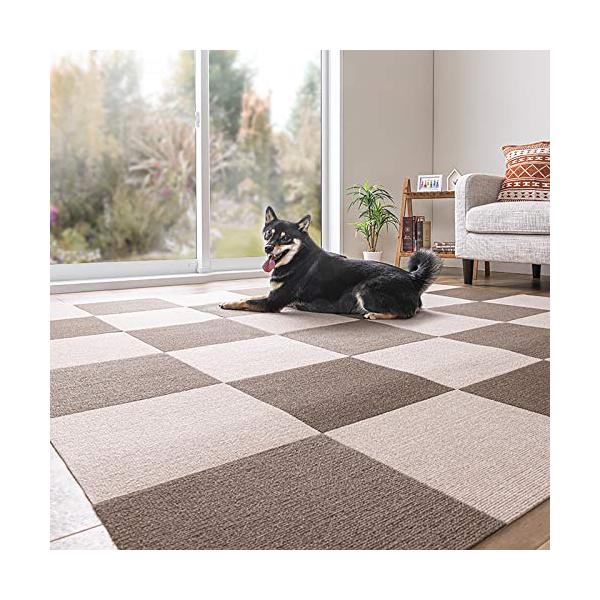 ※併売のため、在庫切れの際はご了承ください。発送委託により倉庫業者がお届けする場合がございます※【おくだけ吸着】 床に置くだけでズレない特殊加工【2畳分】サイズ : 50枚組〈約3m2〉(2色組、各25枚)25×25cm(厚み4mm)、重量...