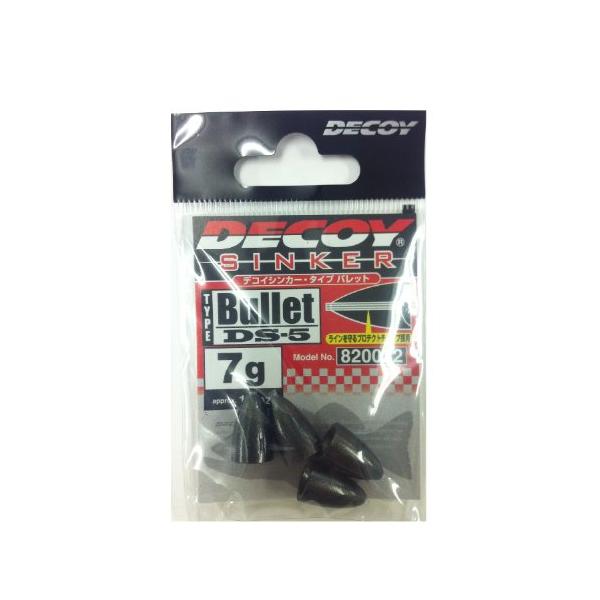 ※併売のため、在庫切れの際はご了承ください。発送委託により倉庫業者がお届けする場合がございます※カツイチ デコイシンカー タイプ バレット DS-5 (ワームシンカー)■サイズ：2.5g〜14g≪カツイチ ワームシンカー≫