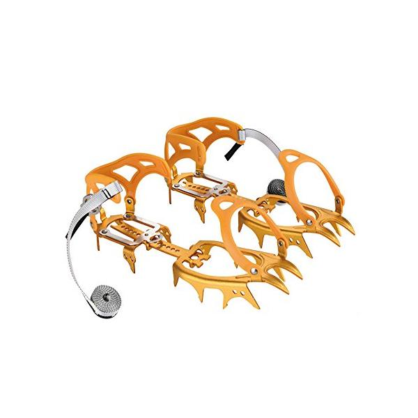 ※併売のため、在庫切れの際はご了承ください。発送委託により倉庫業者がお届けする場合がございます※材料：7075アルミ合金。仕様：14本爪。重量：480g。サイズ：No.36-46強力な14本の安全設計で、凍った路面や雪道でもしっかり安全対策...