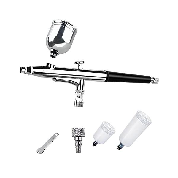 ※併売のため、在庫切れの際はご了承ください。発送委託により倉庫業者がお届けする場合がございます※【ダブルアクションエアブラシ 0.5mm ノズル径】口径は0.5mm、平型広口タイプのニードルキャップ。吐出量が多くてもミストが細かく、綺麗に広...