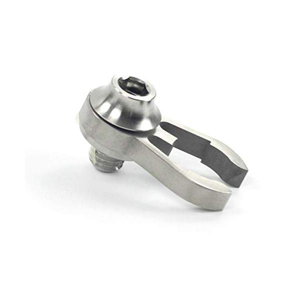 ※併売のため、在庫切れの際はご了承ください。発送委託により倉庫業者がお届けする場合がございます※素材：チタン合金Brompton折りたたみ自転車に適用重量：約12gパッケージ内容：チタンボルト×1+チタンキャッチャー×1耐久、軽量、防錆