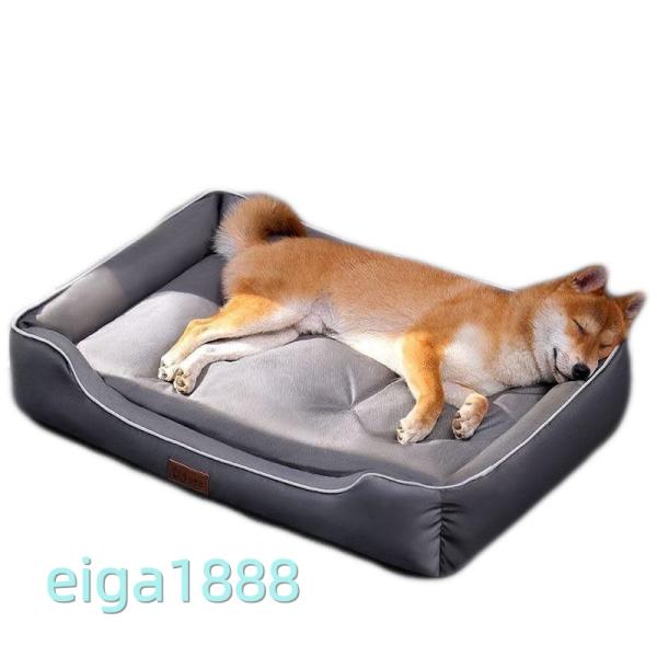 【高反発クッションで快適な寝心地】犬 ベッドには高反発のPP綿をたっぷり使用し、体圧を均等に分散。中型犬や大型犬にも安心して使用できるペットベッドで、愛犬の睡眠の質を向上させます。【強化オックスフォード生地で破れにくい】噛んでも破れない犬用...