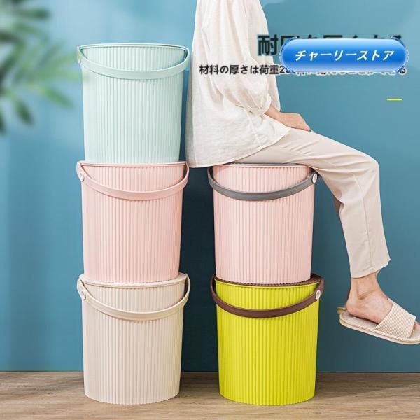 ■ 20L ふた付き【関連キーワード】カラフルな万能バケツ、ポップな色とカワイイデザインのほかに、ホース穴やスタッキング可能などのアイデアも◎。