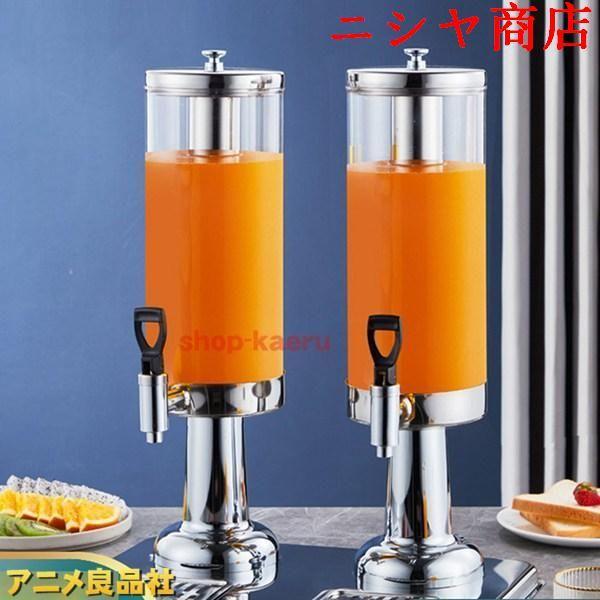 【大容量設計】デュアルドリンクディスペンサーはステンレス鋼の蛇口で設計されており、蛇口を軽く押すだけで飲料水が得られます。果汁、野菜ジュース、コーヒー、牛乳、豆乳、お茶、ビールなどの保存に最適です。?【様々な用途】詰め替え可能なクリアドリン...