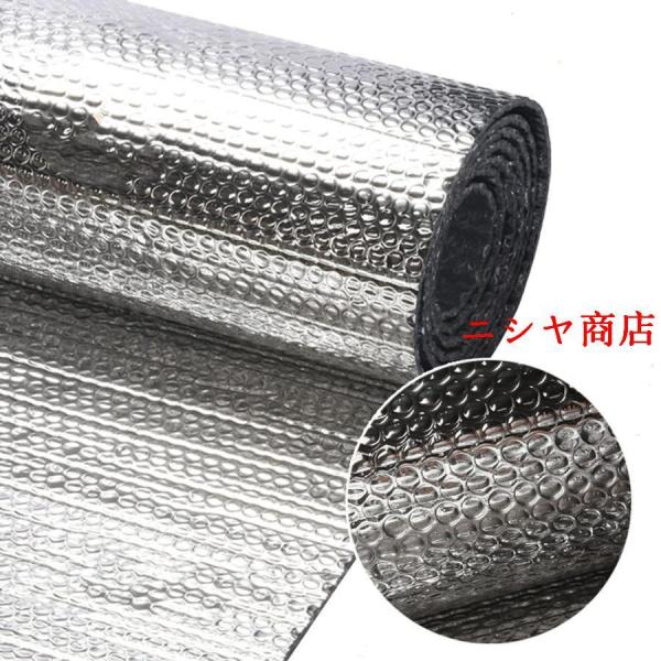 【サイズ】：固定幅1m 、長さ10m/15m/20m/25m/30m，厚さは最大5 mm.【組成】：アルミ蒸着?発泡ポリエチレン?アルミ蒸着の３層構造【断熱性?保温性】： 両面はアルミ蒸着で、断熱性と保温性が抜群です。アルミ箔は放射防止層に...