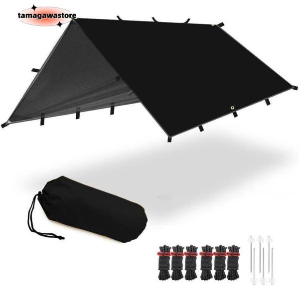 【19箇所ループ付き、アレンジ自由 】 19箇所ループ付きで、バリエーションがたくさん!片側を降ろしてプライベート確保したり、フィールドに合わせて風や雨対策を兼ねた立て方をしたりとアレンジ自在。【開放感、通気性】 開放感、風通しの良さに優れ...