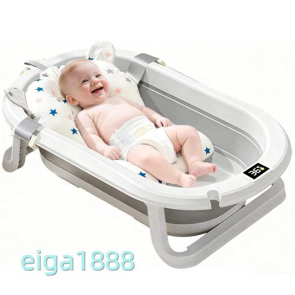 1.シャワーラック設計：このベビーバスは独立したシャワーラックを備え、遊びながら入浴可能。 ママがシャワーヘッドを持ち続ける必要がありません。 三色温度表示高精細画面、スマートリアルタイム温度測定機能搭載。0-35℃：水温低め（緑）、36-...