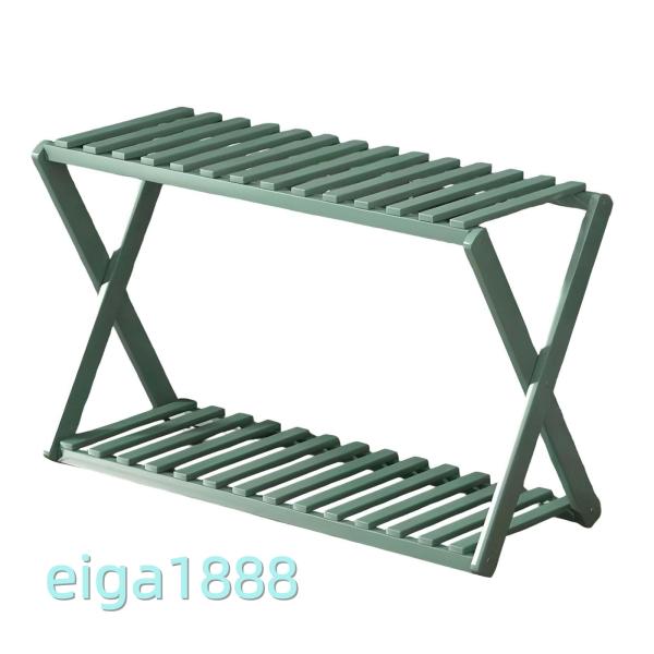 【倒れない安心設計】 X型骨組みで強固に固定！フラワースタンドやプランタースタンドとして多肉・観葉植物を安定配置。重い鉢植えもガーデンラック耐荷重性で倒れず、植物棚の収納機能にも最適【軽量・マルチシーン対応】 楠竹製の透かし彫り構造で持ち運...