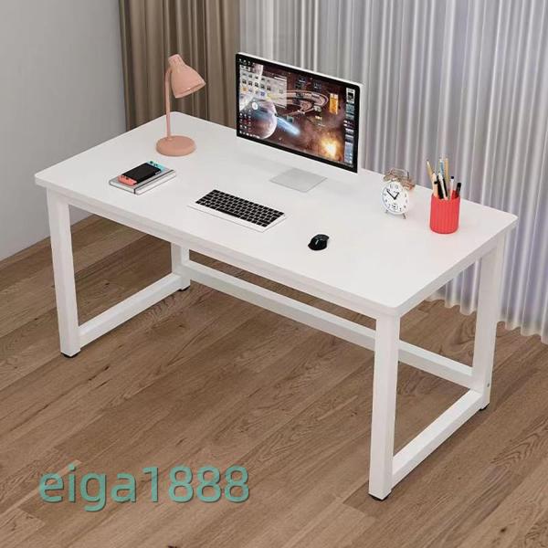 【製造工程】こちらパソコンデスクはパーティクルボードとスチールで作られ、天板の表面はメラミンで保護されており、耐久性があり、木目が美しく、機能性に優れています。水や汚れに強く、さっと拭くだけできれいになります。鋼管柱はコーティングで保護され...