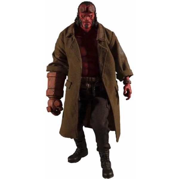 ■メーカー：MEZCO TOYZ■商品分類：1/12スケール アクションフィギュア■映画：『ヘルボーイ(2019)』■キャラクター：ヘルボーイ■サイズ：全高:約170mm■可動ポイント：28箇所■付属品：差替え用ヘッドパーツ×2／差替え用ハ...