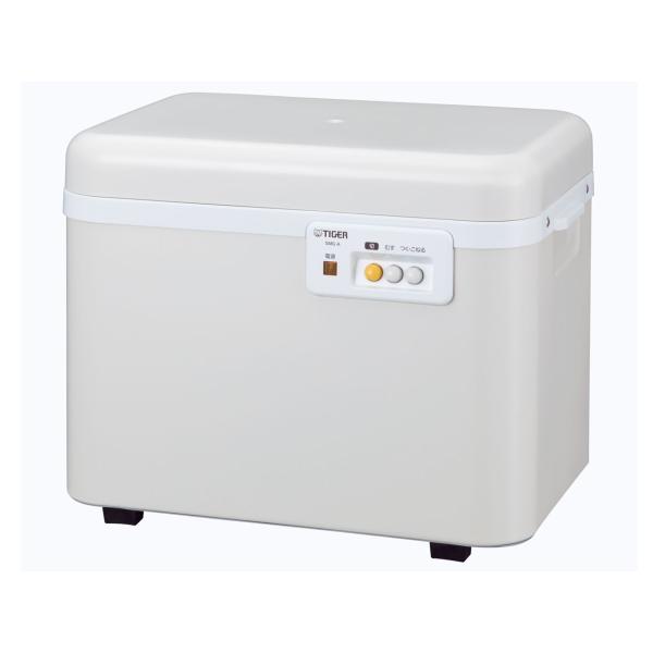 大容量2升タイプ「むす・つく・こねる」の1台3役、2升用の餅つき機です。自家製みそが手軽にできる別売の専用みそ羽根がつけられます。