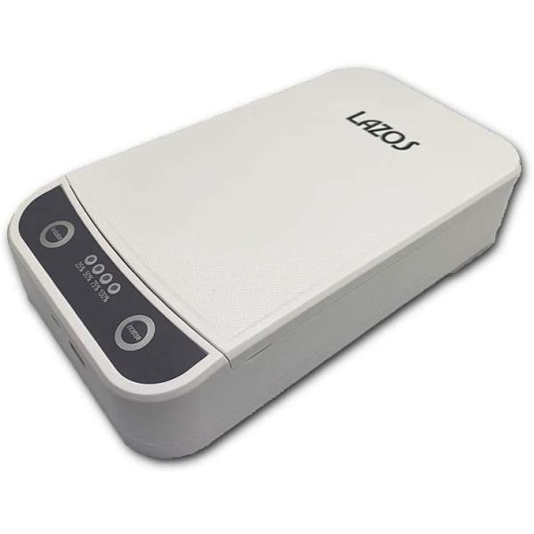 この製品はスマートホンやマスクなどケースに入る小物をUV除菌してくれます。除菌したい小物をケースに入れ蓋をし除菌ボタンを押すだけで、わずか3分後簡単に除菌することが可能です。動作は音声ガイダンスとともに自動的に終了します。マクス・下着・6....