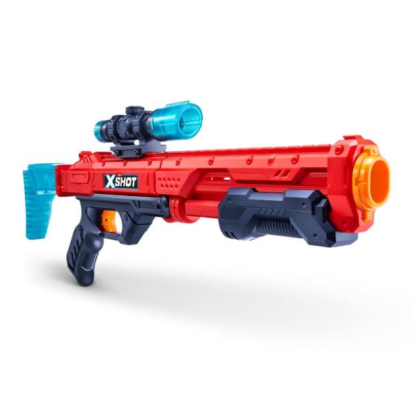 エクセル ホークアイはスコープ付きで遠距離への発射が可能なスナイパー型のブラスター！狙う楽しさを感じることができるホークアイは、正確性重視な場面でオススメ！一発発射するごとに本体をパカッと折ってダーツをセットする、ユニークでリアルなギミック...