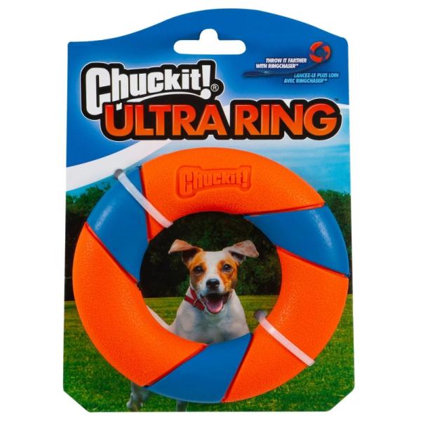 「チャキット ウルトラリング(Chuckit! Ultra Ring)」は、愛犬との遊びをより楽しくするために設計された犬用のおもちゃです。独自のトップスピン効果により、投げると地面で不規則にバウンドし、ジグザグに跳ね回るリングは、犬の自然...