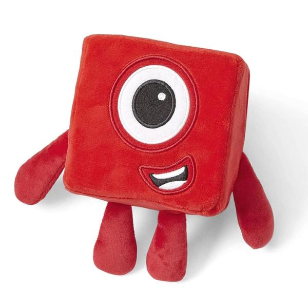 イギリスBBC運営の幼児向け専門チャンネルで大人気の番組「ナンバーブロックス (Numberblocks)」の可愛いキャラクター「One」がモフモフ触感のぬいぐるみになってやってきた！四角い真っ赤なボディーがとってもキュート♪ユニークな表情...